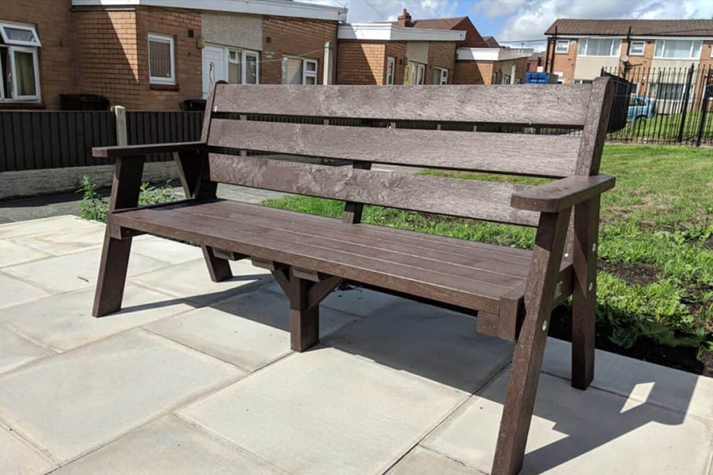 Composite Benches For Commercial Park And Outdoor Furniture Use - UNIFLOOR