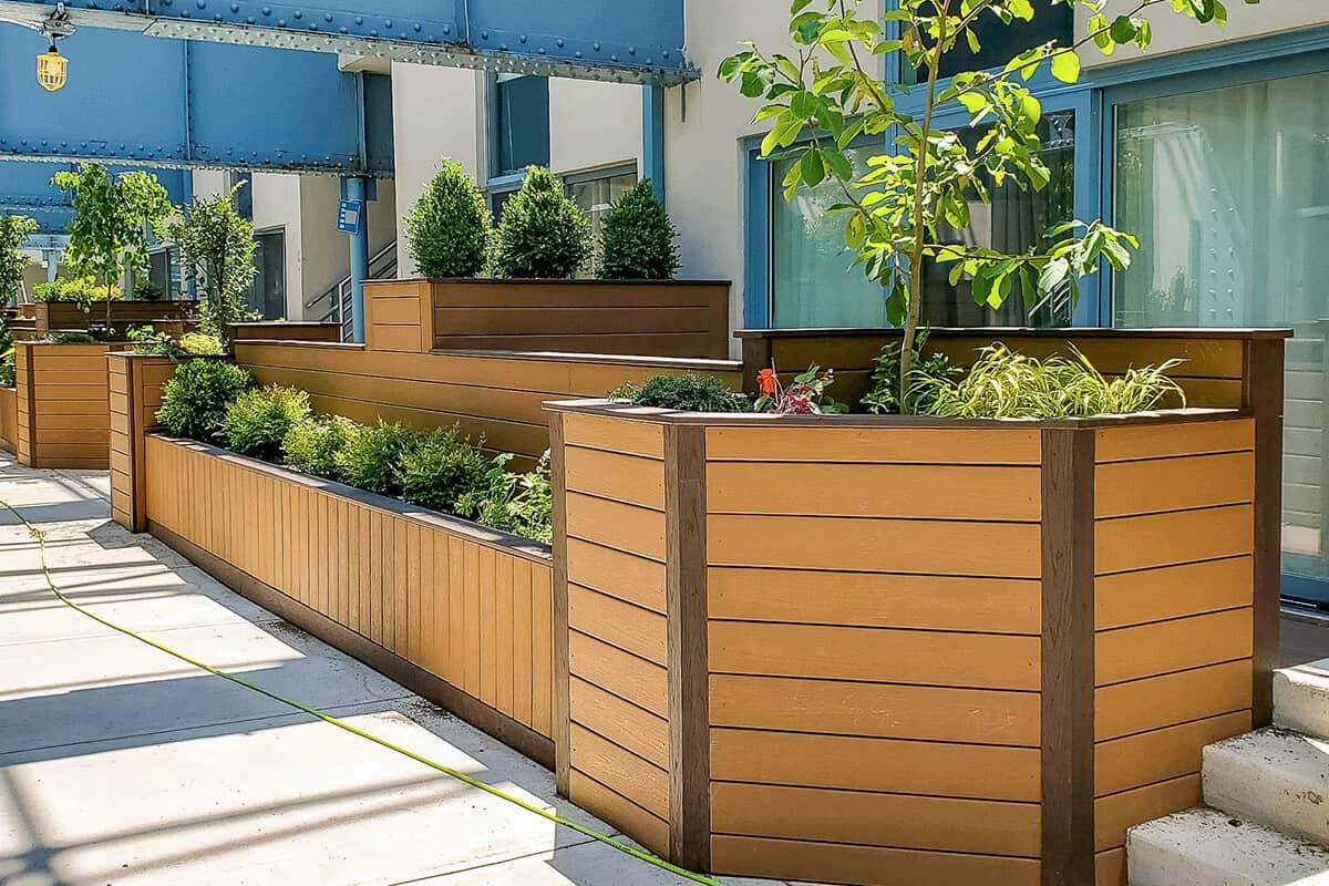 Composite Planter Boxes For Park & Outdoor Use - UNIFLOOR