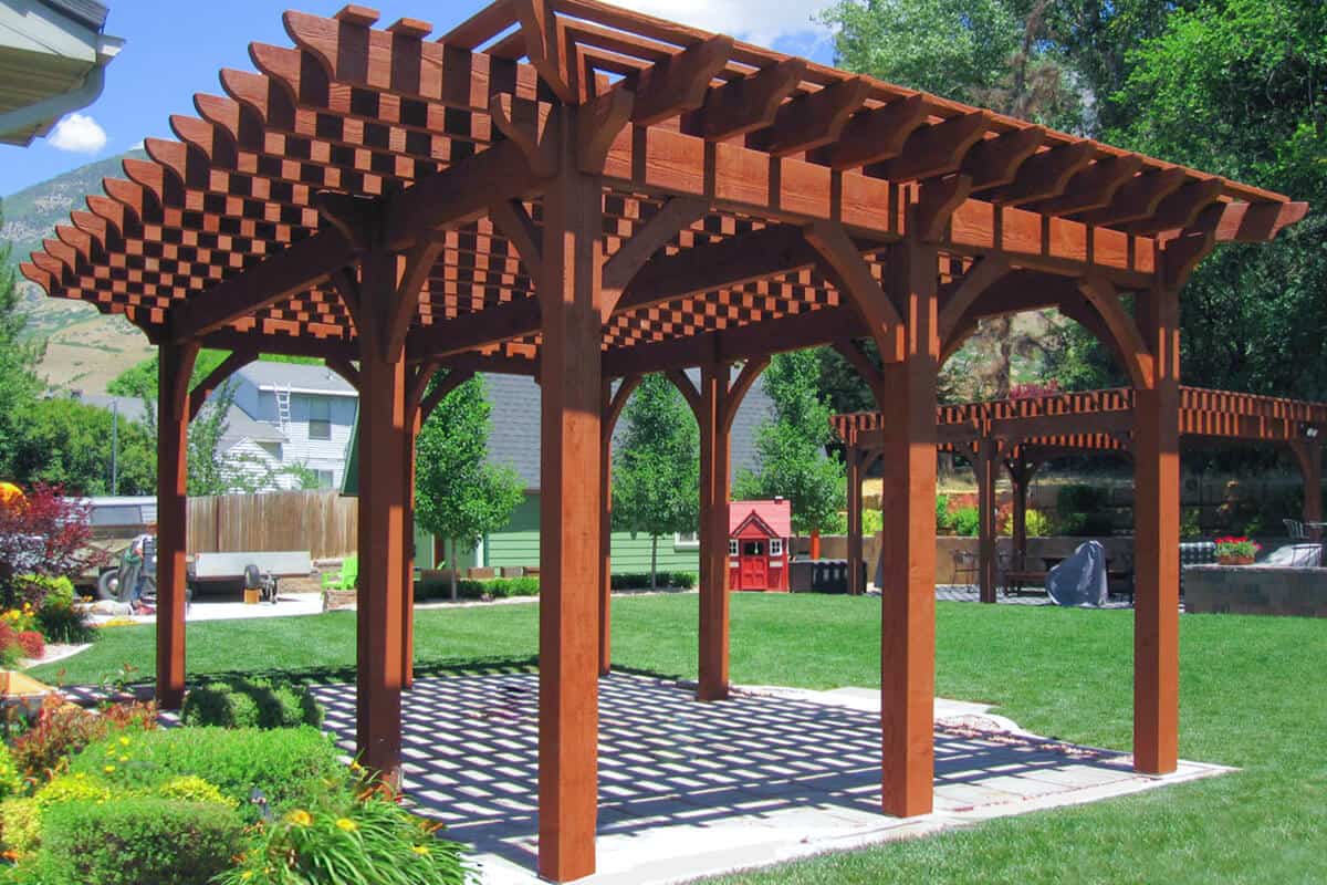 Low Maintenance Outdoor Composite Pergola Kits - UNIFLOOR