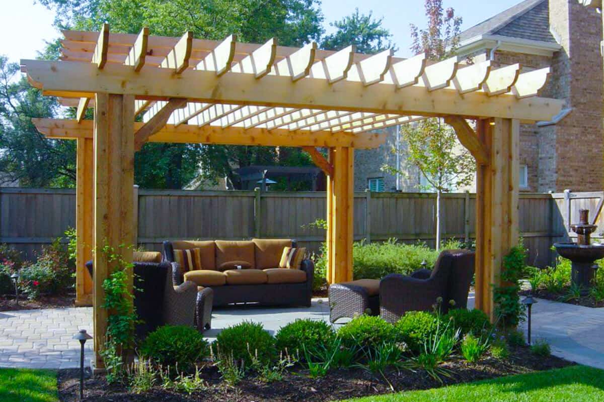 Low Maintenance Outdoor Composite Pergola Kits - UNIFLOOR