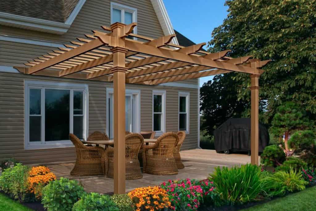 Low Maintenance Outdoor Composite Pergola Kits - UNIFLOOR